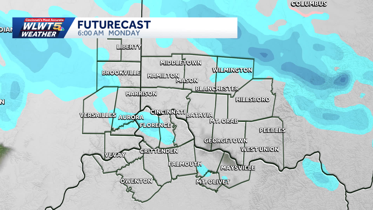 Hour by hour: Tracking the season's first snowfall Monday in Cincinnati