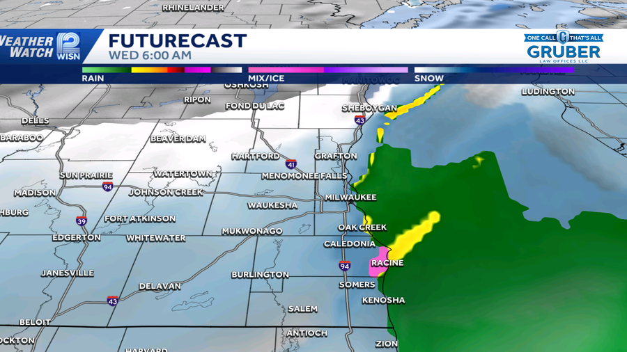 SE Wisconsin hour-by-hour forecast: Tuesday into Wednesday