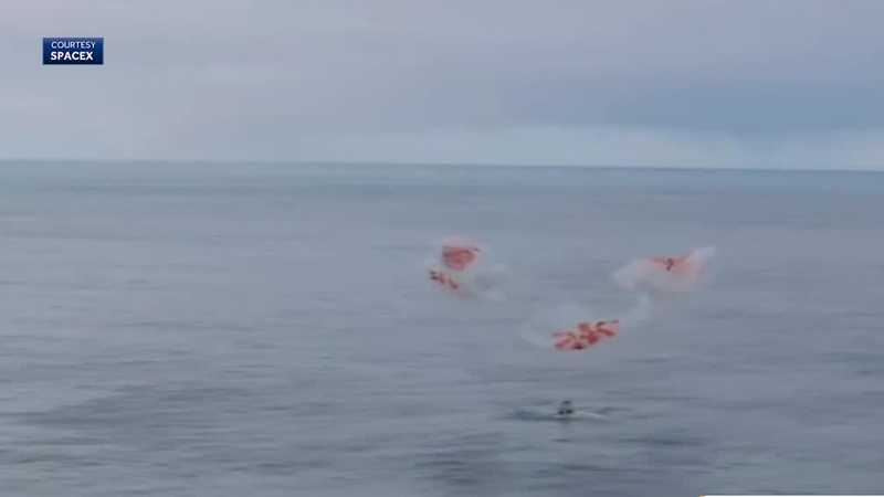 Sonic boom heard across Florida as Ax-3 crew splashes down