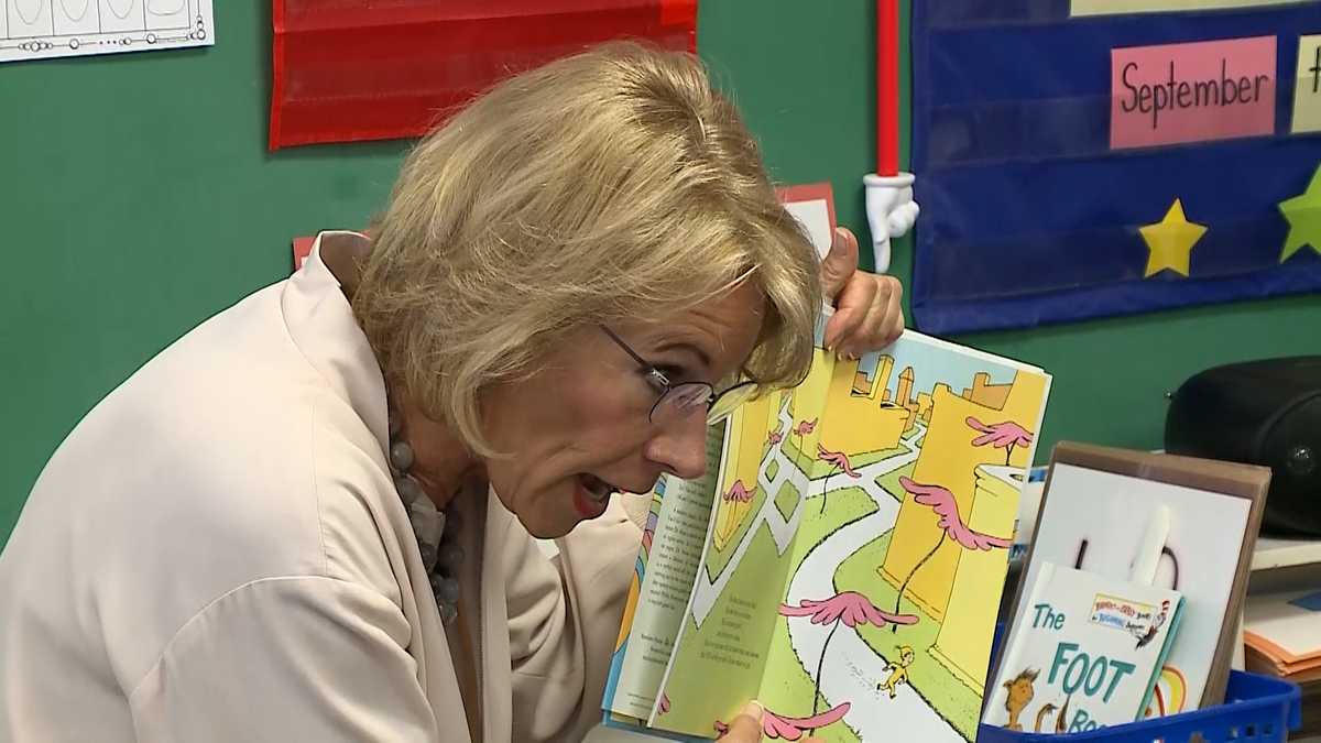 Former Education Secretary DeVos calls senators on private school bill