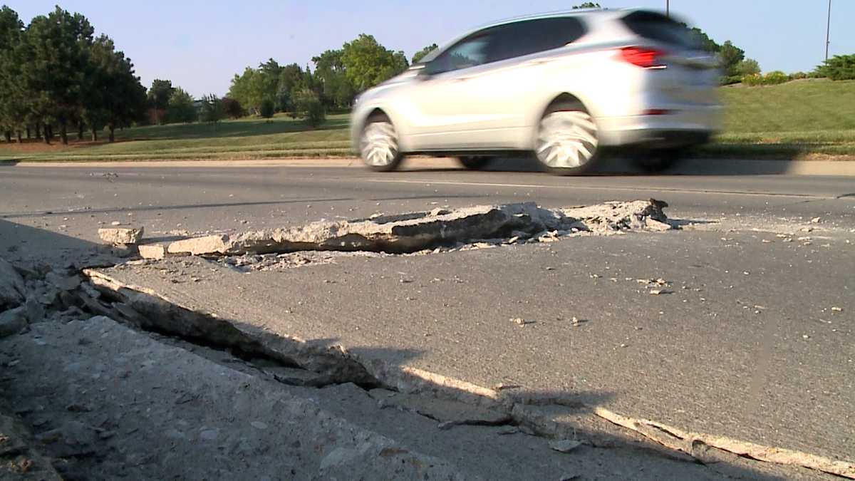 Extreme heat buckling streets in Lincoln