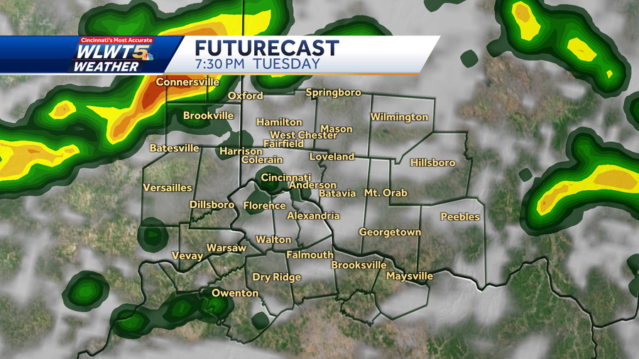 Hour by hour: Severe weather moves through Tuesday afternoon, evening