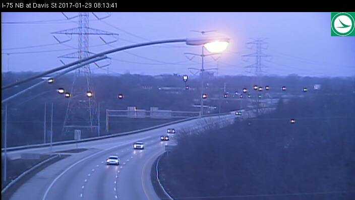 75 NB has re-opened at the Davis Street exit after an early morning crash