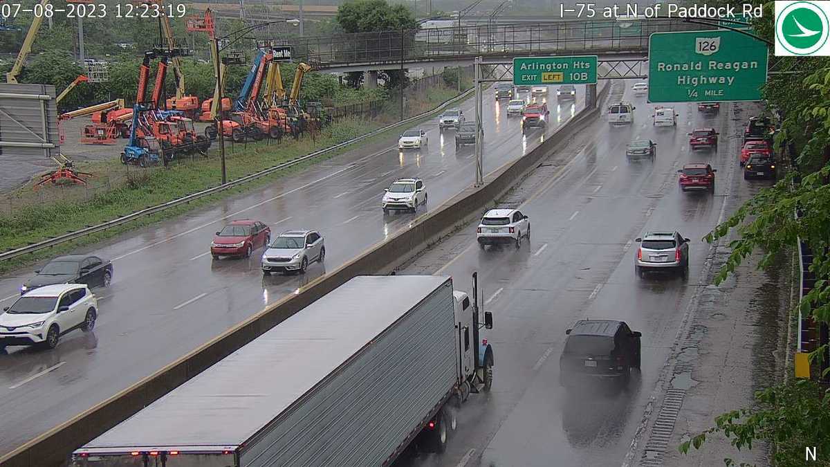 Crash reported on I-75 north near Paddock Road in Roselawn