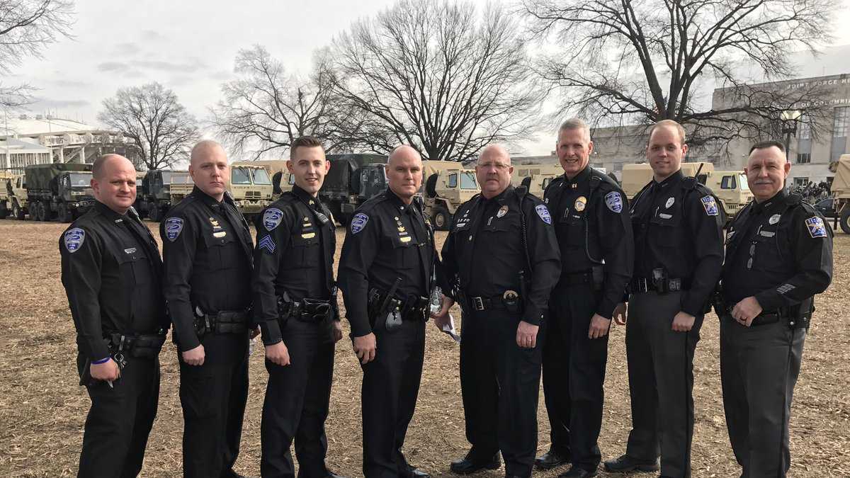 Photos: Cincinnati police shine during Trump inauguration