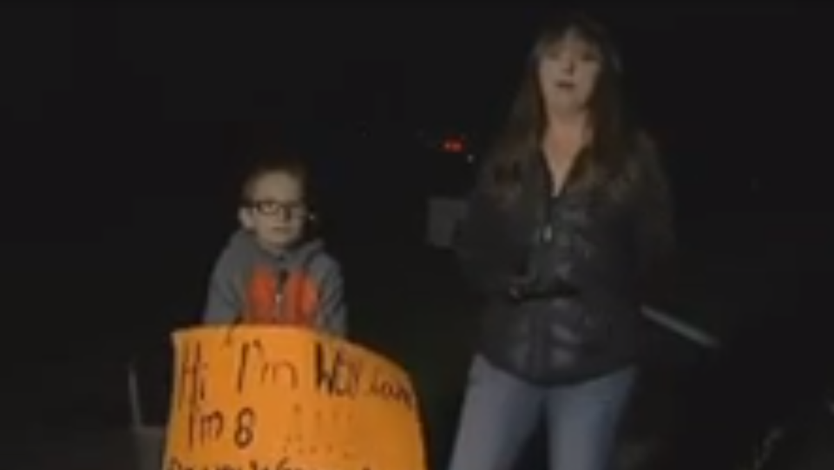 8 Year Old Collects Food Coats And Money For The Homeless
