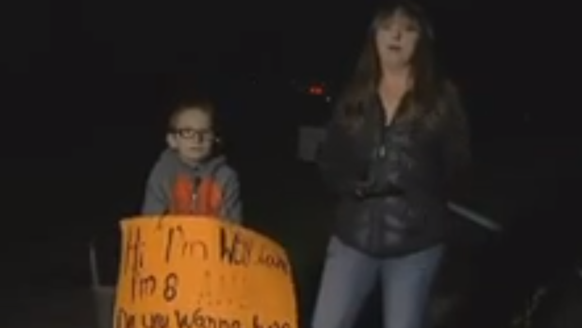 8 Year Old Collects Food Coats And Money For The Homeless