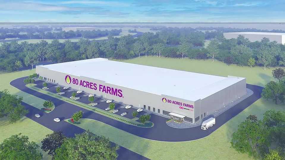 Hamilton-based hydroponic farm 80 Acres Farms to build $120M facility ...
