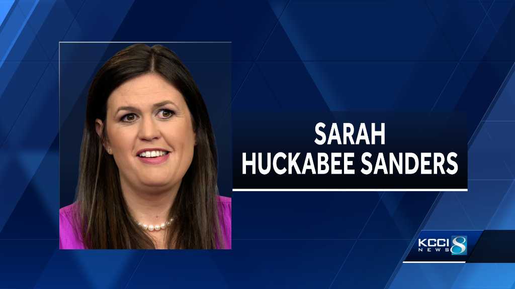 Sarah Sanders to speak at Iowa governor's fundraiser