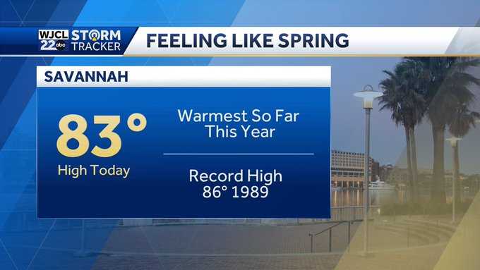 Savannah: Cold front to deliver a chance of showers, temp drop