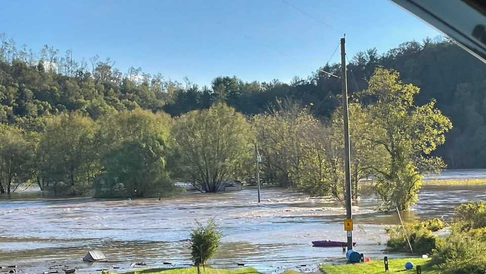 Images of the New River's Historic Flooding After Helene's Rain