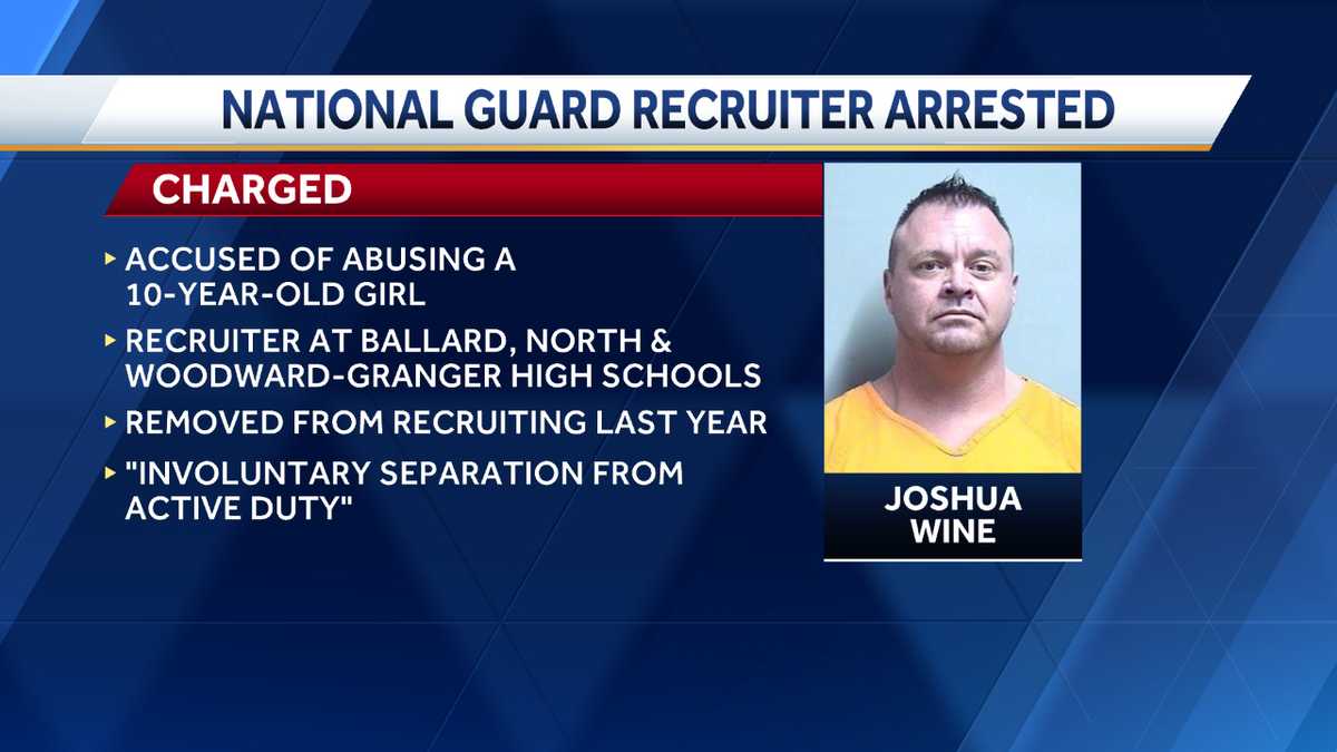 Iowa National Guard recruiter accused of abusing 10-year-old