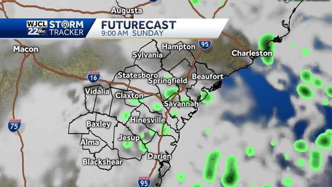 Saturday is the pick day of the weekend weatherwise as rain showers loom