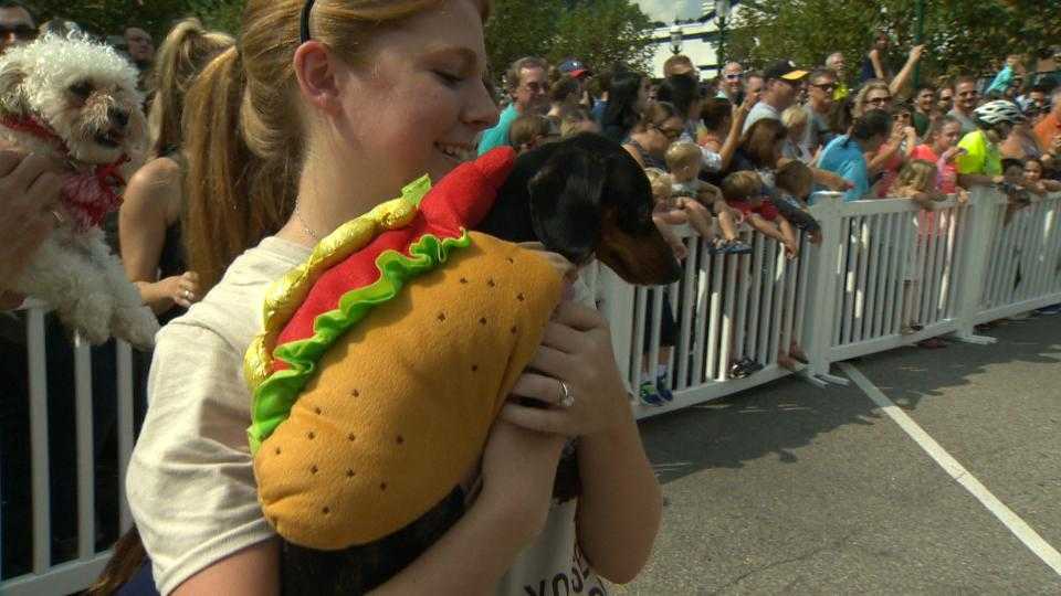 Families celebrate fall at annual Waterfront wiener race