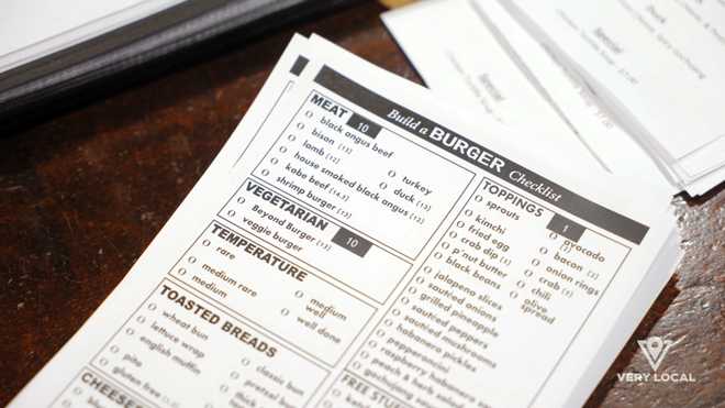 Chef: Build-a-burger checklist has it all, but don't pick it all