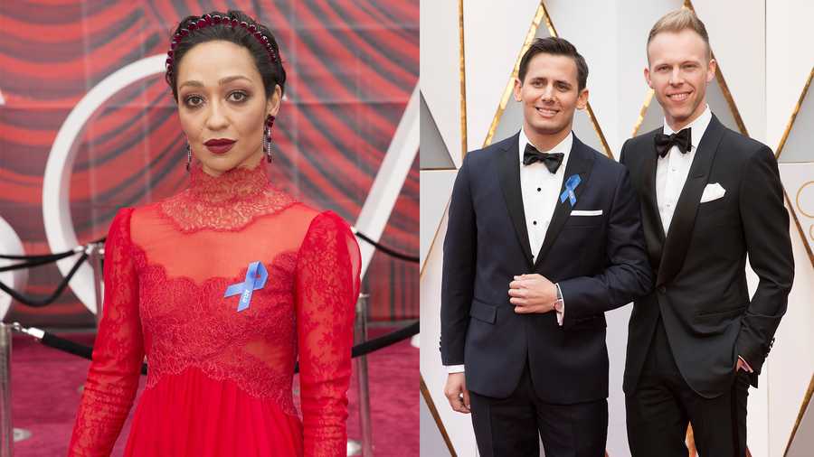 What The Blue Ribbons Stars Are Wearing On The Oscars Red Carpet Mean what-the-blue-ribbons-stars-are-wearing-on-the-oscars-red-carpet-mean