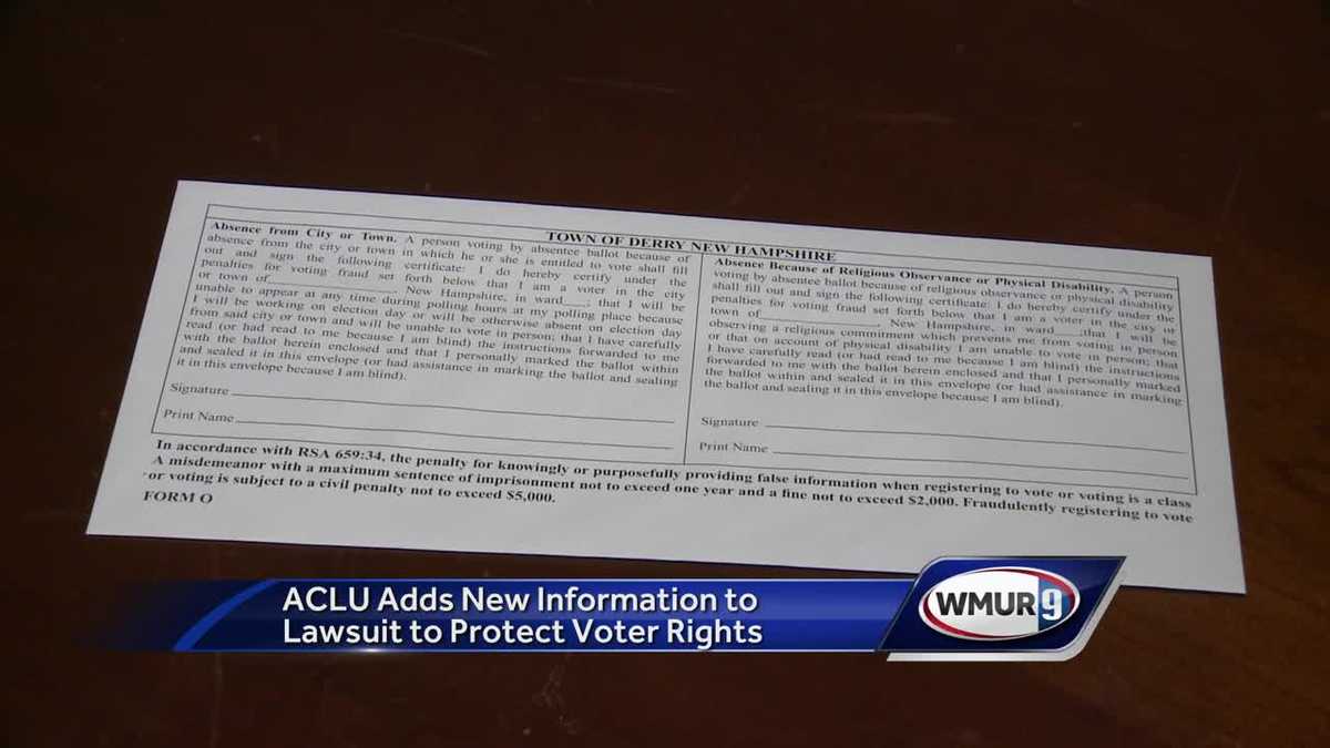 ACLU adds new information to lawsuit to protect voter rights