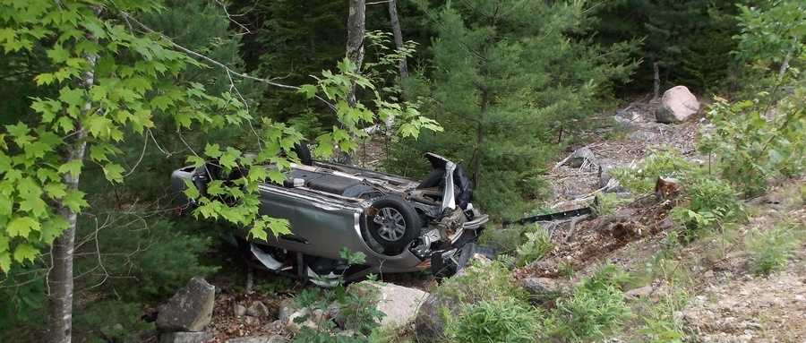 SUV falls 30 feet, lands on roof at Acadia National Park