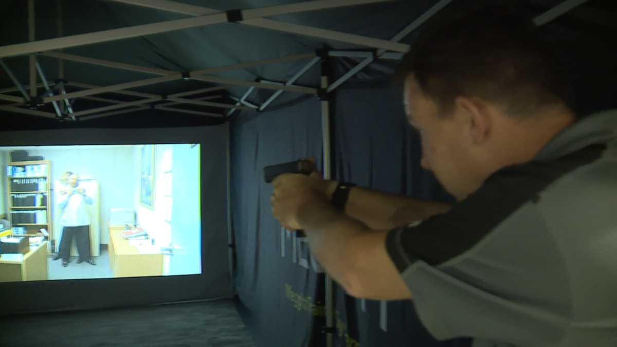 Active Shooter Simulator on display at Police Chiefs Conference