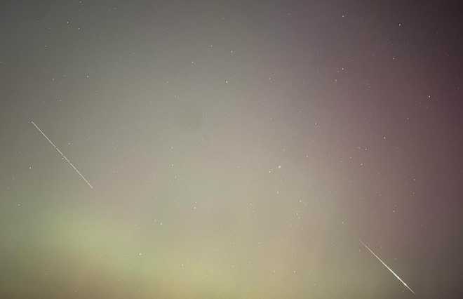 The conditions were perfect in Iowa for aurora borealis or northern lights