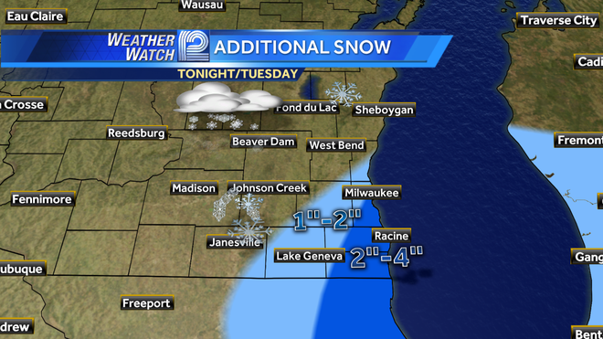 Snowfall totals: Milwaukee blasts past 45-year-old one-day record