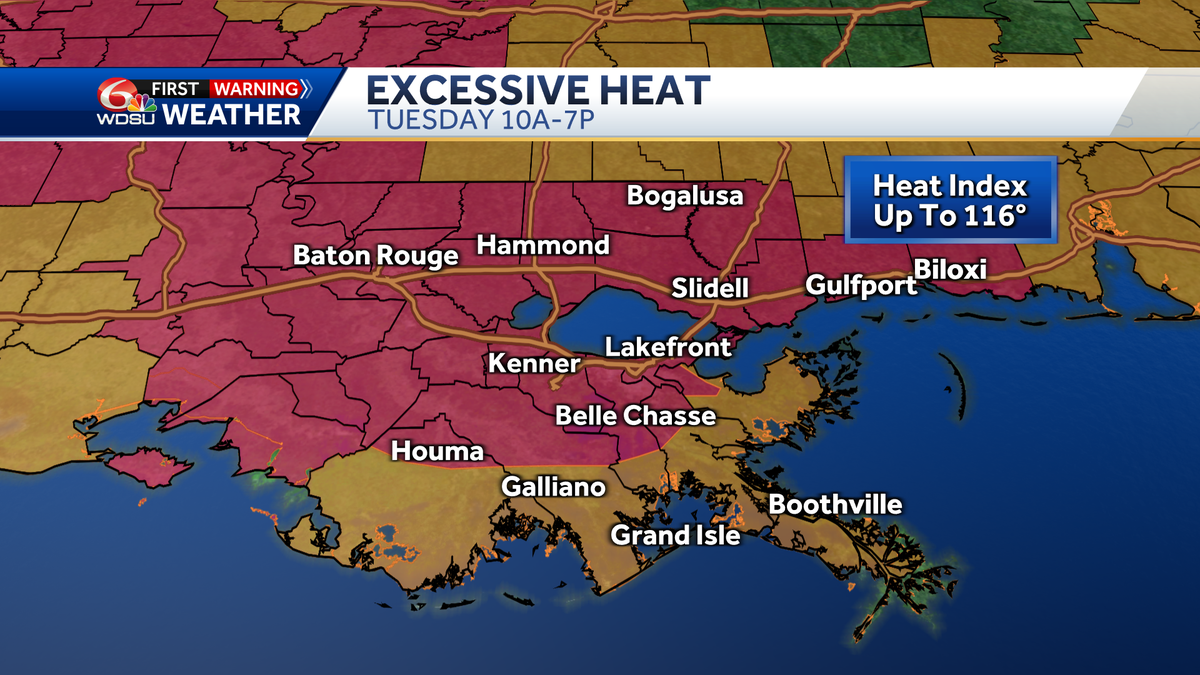 Heat warning again Tuesday, Beryl a category 5