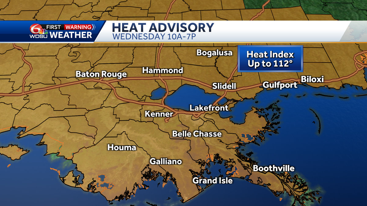 Heat advisory Tuesday, Ernesto may become a hurricane