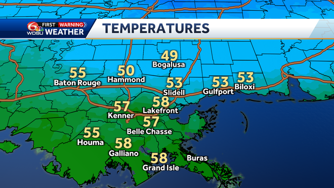 Temperatures will drop overnight