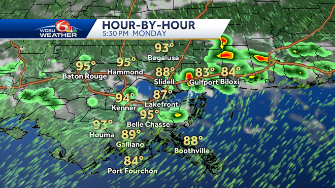 Strong storms possible Monday New Orleans