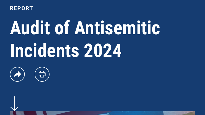 ADL audit shows record number of antisemitic incidents