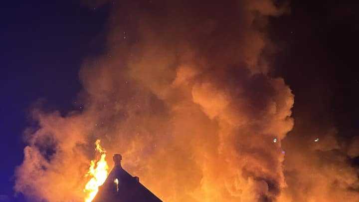Adrian, Missouri, Methodist Church likely a total loss after fire