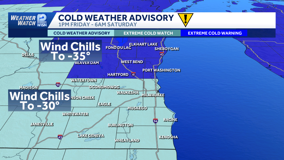 Frigid cold settles into southeast Wisconsin