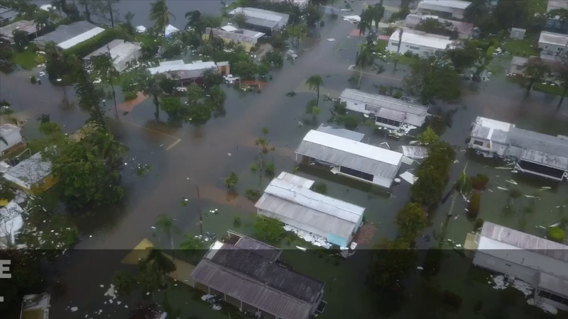 Aerial view of damage in Naples Aerial view of damage in Naples