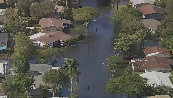 Flooding in South Florida: Aerials show damage