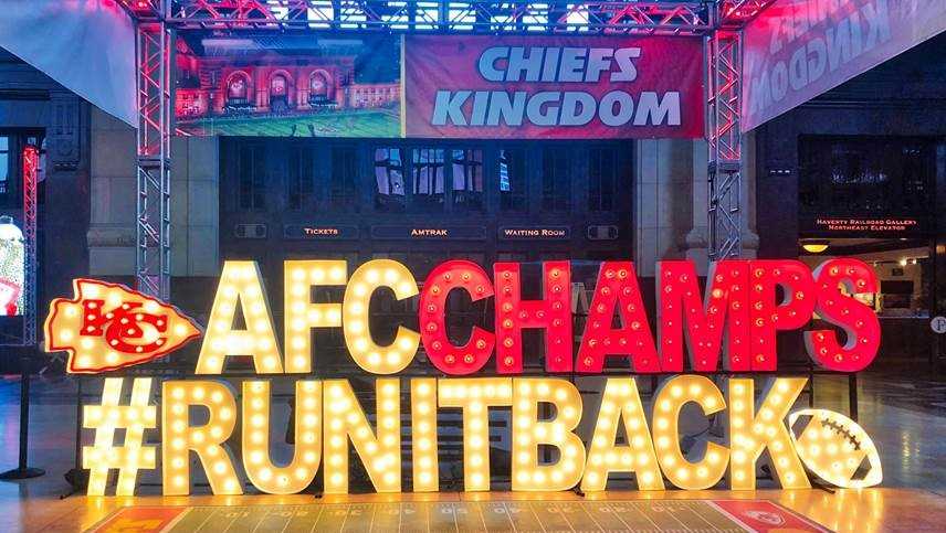 CHIEFS KINGDOM: Union Station, Alpha Lit debut new AFC Champs # ...