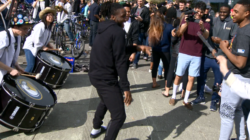 UC Davis celebrates return of men's basketball team