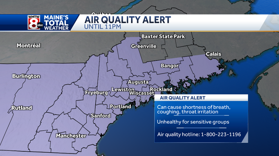 Air Quality Alert until late Saturday night