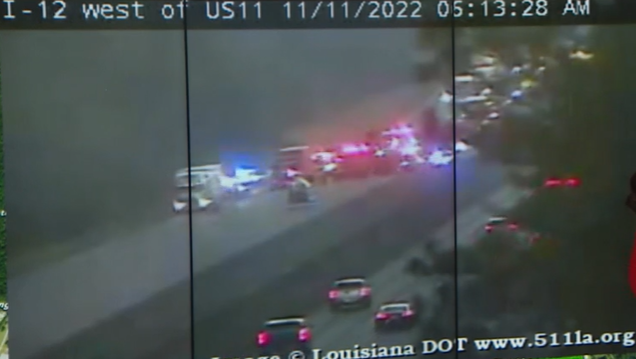 Interstate 12 accident Friday morning