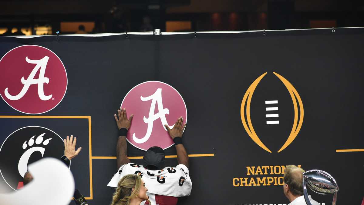 Alabama Cotton Bowl celebration National Championship game