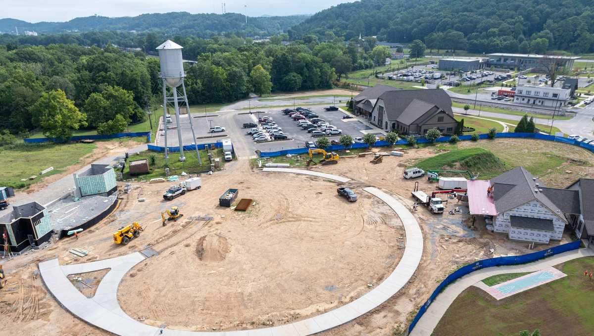 New amphitheater in Alabaster starts to take shape