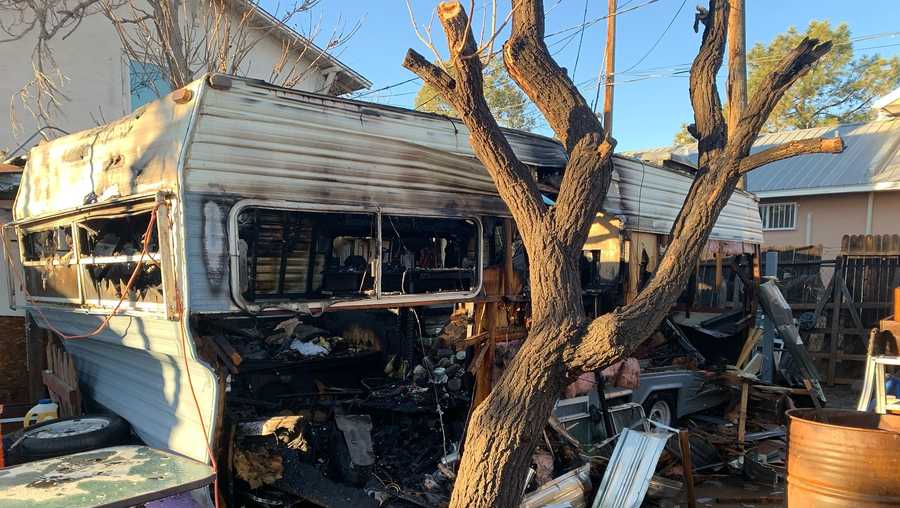 Mobile home fire in Albuquerque