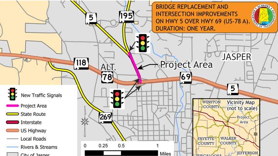 Bridge demolition and reconstruction set to begin in Jasper