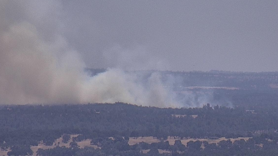 Forward progress stopped on fire in Amador County, officials say