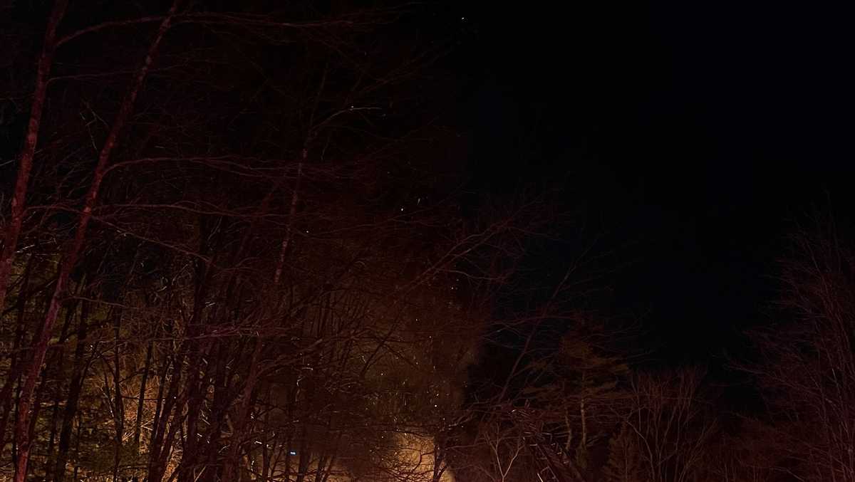 Smoke likely all day after overnight fire destroys Alfred home