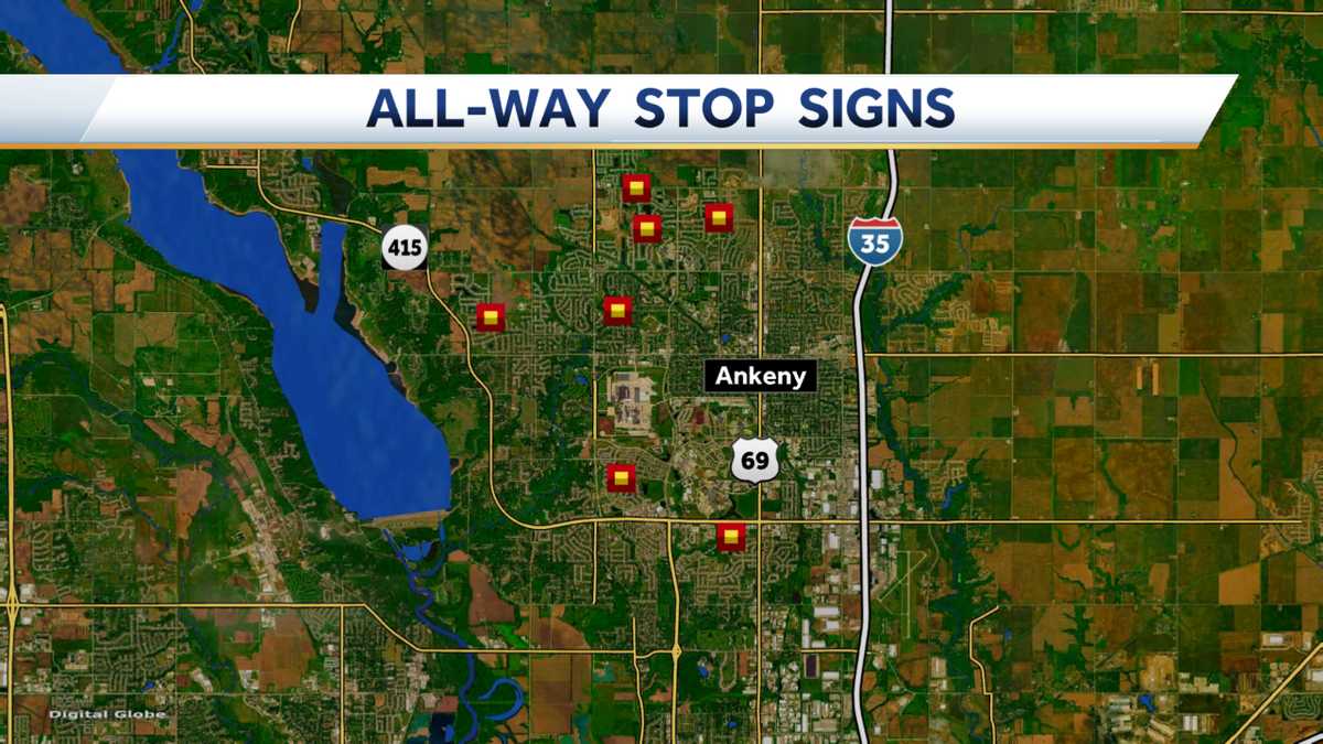 Ankeny to convert seven intersections into four-way stops to improve safety