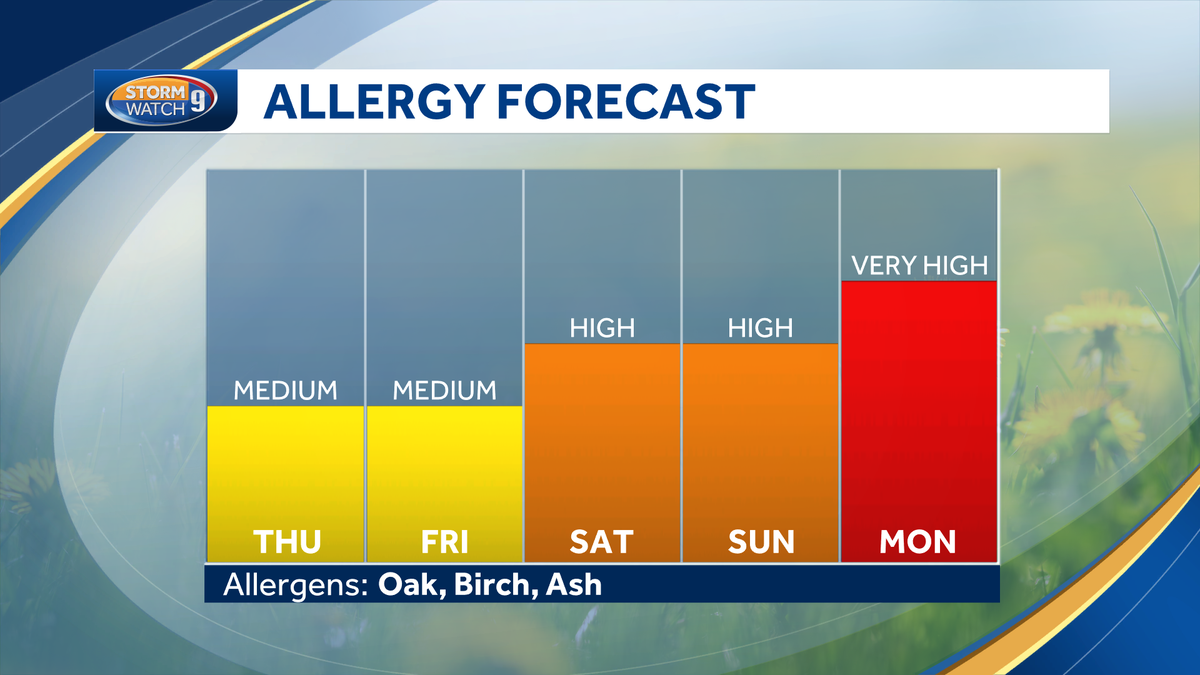 Dry weather raises pollen levels across New Hampshire