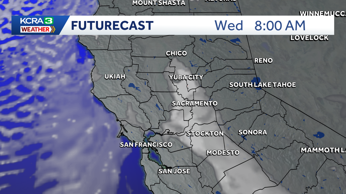 NorCal forecast: A few hours of Valley fog Wednesday
