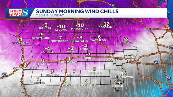Iowa weather: Tracking latest round of snow on Saturday