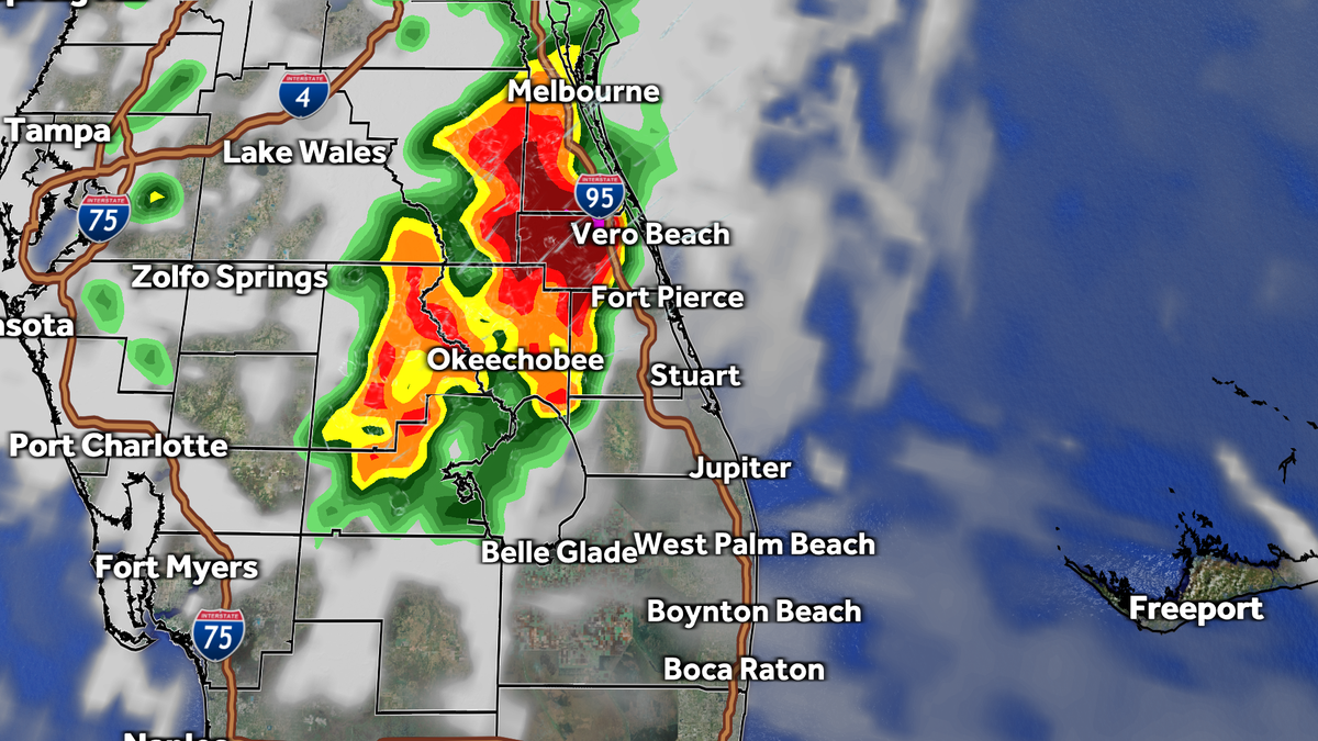 Isolated strong to severe storms possible in Okeechobee County, Treasure Coast Saturday