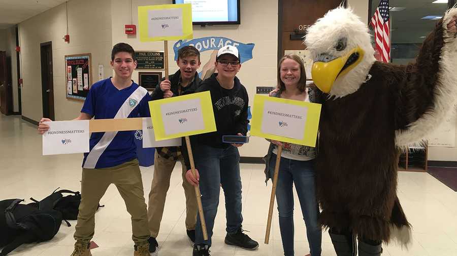 Amherst Middle School takes part in week promoting kindness